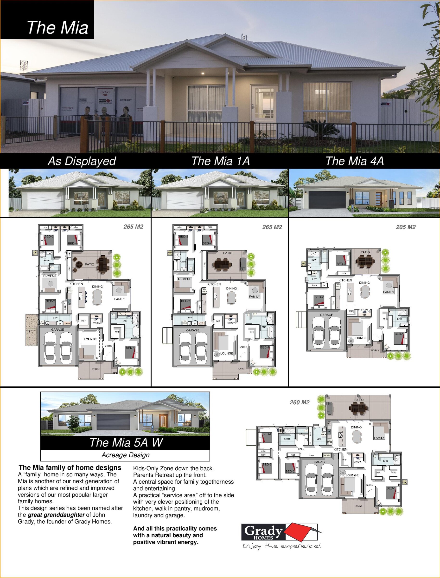 Mia Floor Plan Design Series - Grady Homes - Townsville Builder